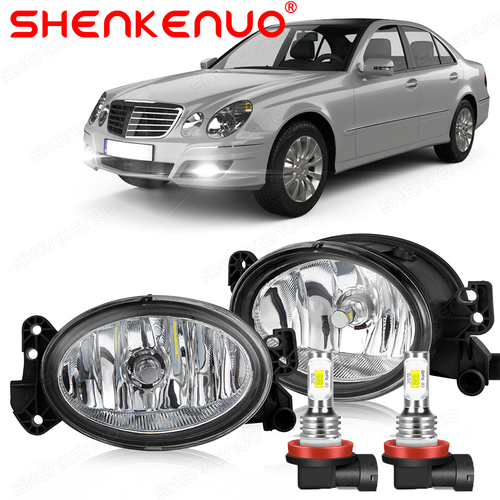 Front Bumper LED Fog Lights Driving Lamps For Mercedes Benz W204 W211 ...