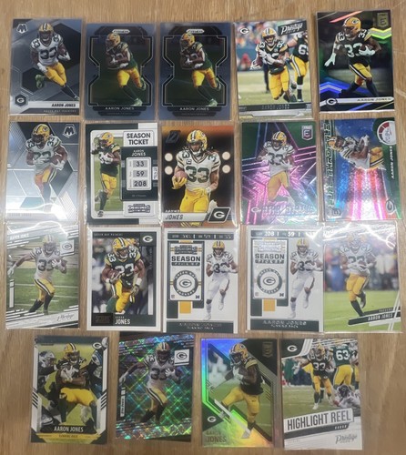 Aaron Jones 19 Card Lot Green Bay Packers/Vikings | eBay