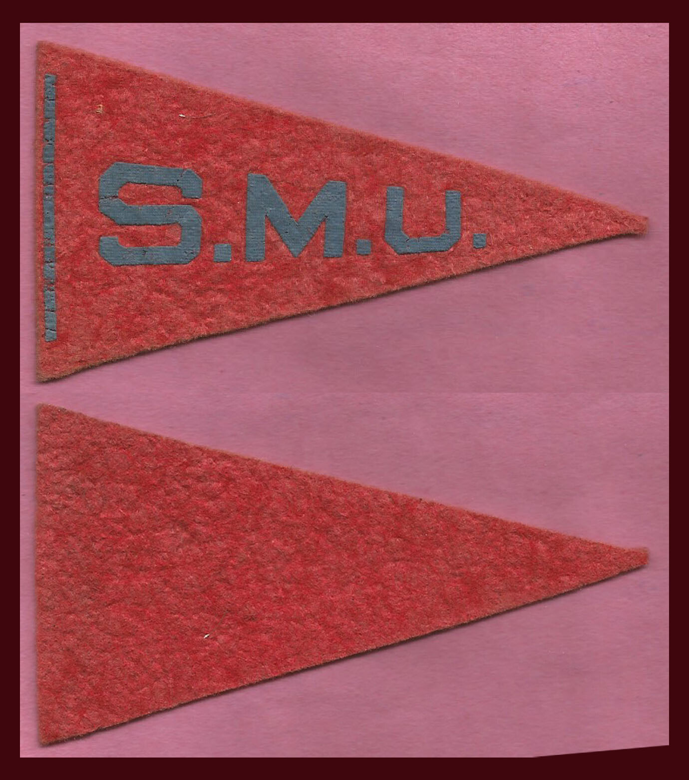 OLD 1936 Southern Methodist University Mustangs Football Pennant! SMU ...