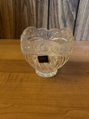 Vintage Oneida Crystal Rose Candy Bowl (3.75 inches by 4 inches) | eBay
