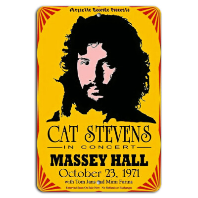 Cat Stevens Concert Poster - Massey Hall 1971 | eBay
