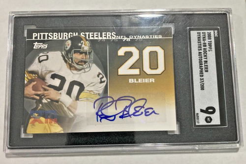 2008 Topps Rocky Bleier Dynasties Autograph 37/200 Made SGC 9 Rare | eBay