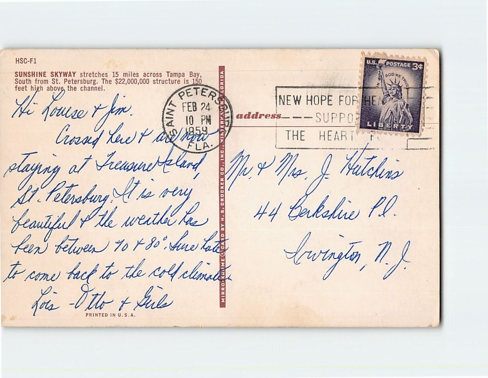 Postcard Sunshine Skyway Bridge Florida USA | eBay