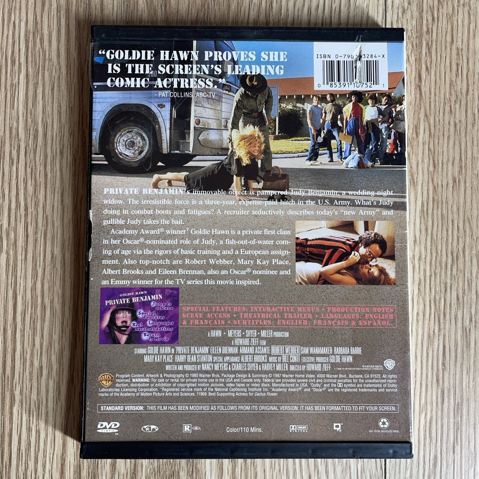Private Benjamin (DVD, 1980) 85391107521 | eBay