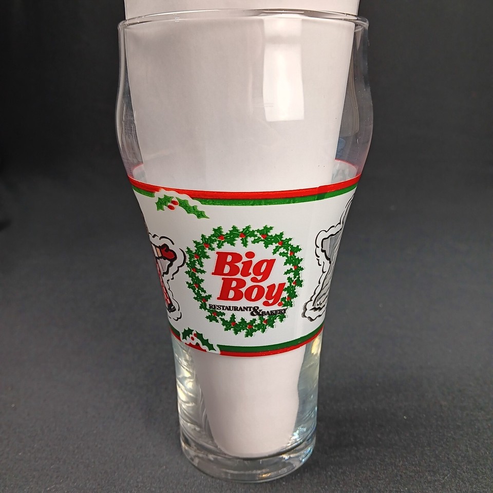 Vintage Bob’s Big Boy 1986 Collectors Glass Cups Frisch's Burgers Pick ...