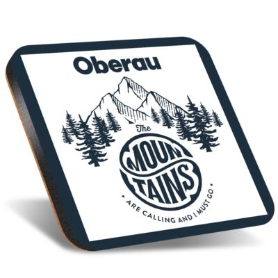 1x Square Coaster 12cm Oberau Mountains Emblem Camping #60828 | eBay