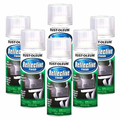 (6 PACK) Rust-Oleum 214944 Reflective Finish - 283g Spray | eBay