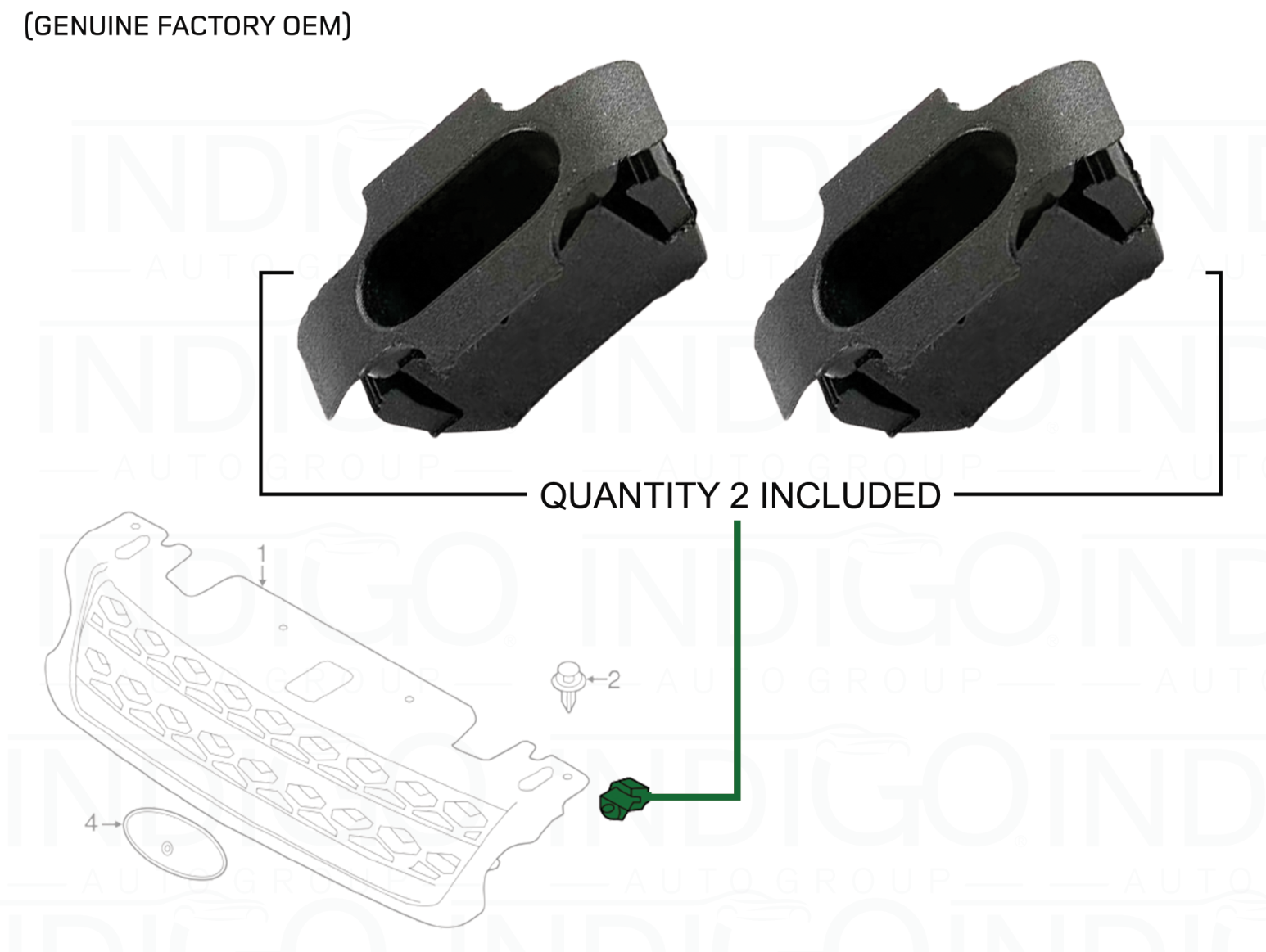 2010-2016 LAND ROVER LR4 FRONT GRILLE CLIP SET 2 x LR4-LR018173 | eBay