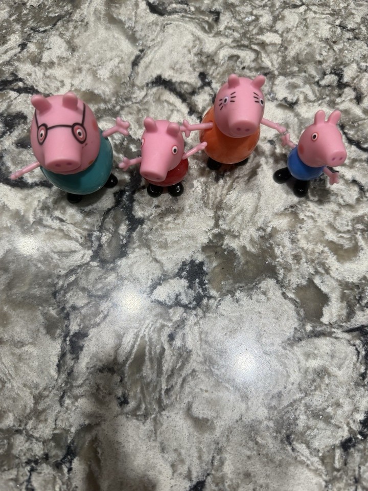 Peppa Pig And Family Mother Mummy George Pig Figure Lot Jazwares With ...
