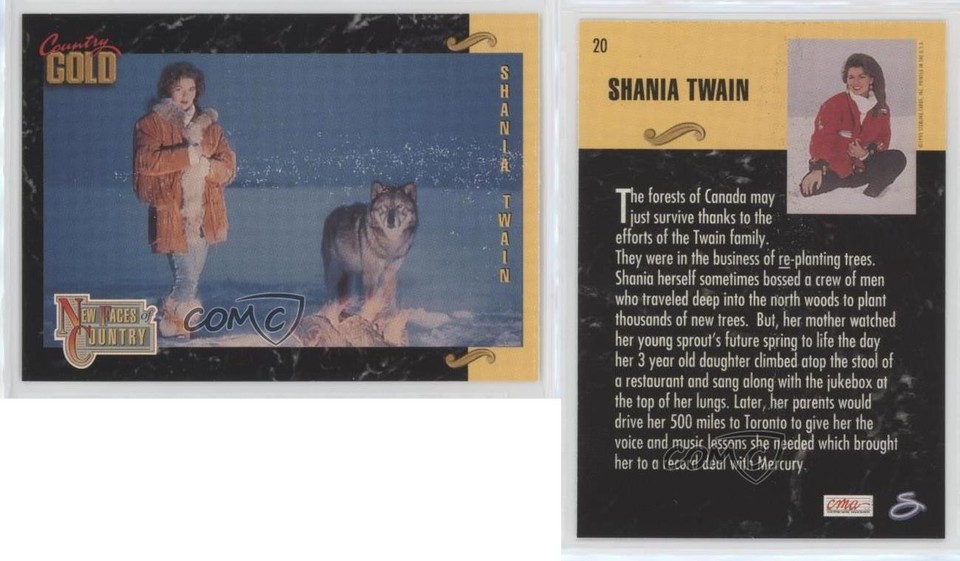 1993 Sterling Country Gold Series 2 New Faces of Country Shania Twain ...