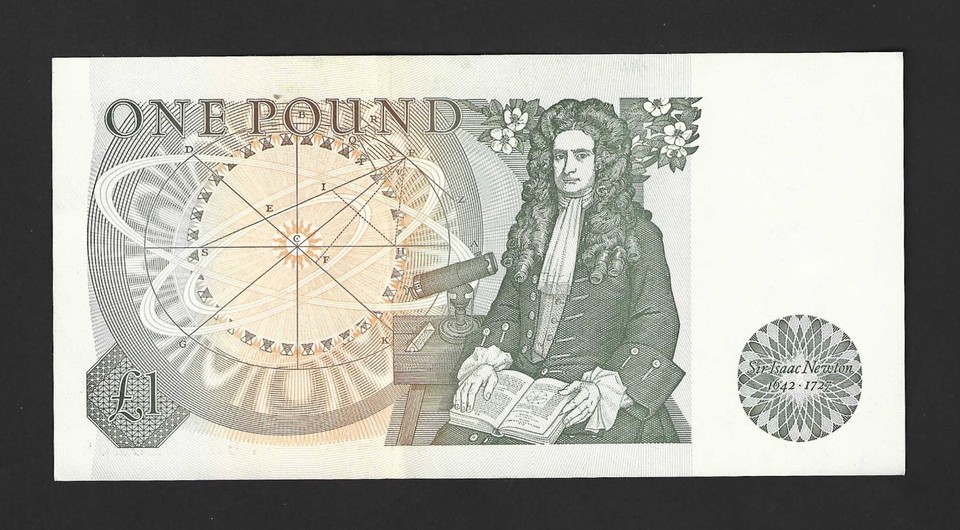 QUEEN ELIZABETH II 1970 - 1980 BANK OF ENGLAND ONE POUND £1 NOTE CRISP ...