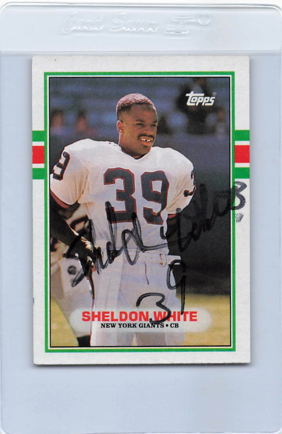 1989 Topps #170 Sheldon White Giants Signed Auto *F3524 | eBay