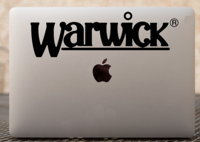 Warwick Bass Logo Decal- Guitar Sticker- Music Decal- Vinyl Decal-Band ...