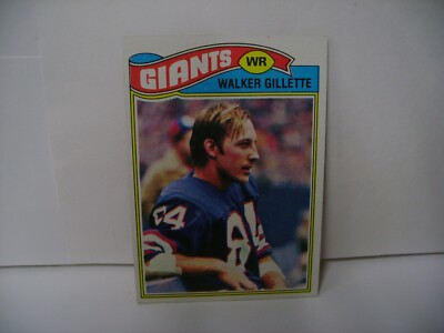 1977 TOPPS FOOTBALL #457 WALKER GILLETTE EX MT | eBay