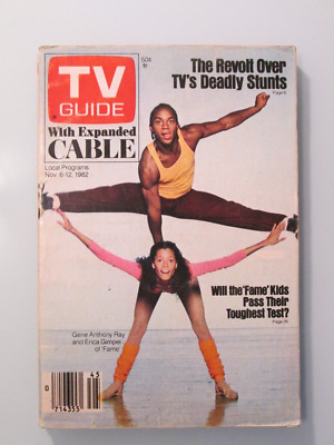 TV Guide /Cable NOV 6, 1982, FAME Gimpel, Gene Anthony Ray, TV's Deadly ...