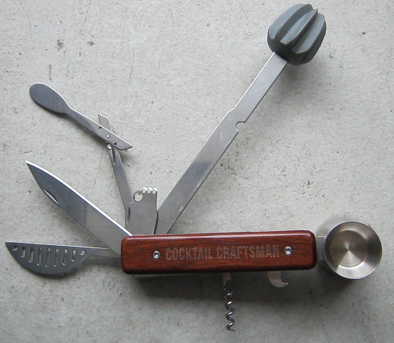 COCKTAIL CRAFTSMAN 10 IN 1 COCKTAIL MULTI TOOL, BARTENDER MUST HAVE ...