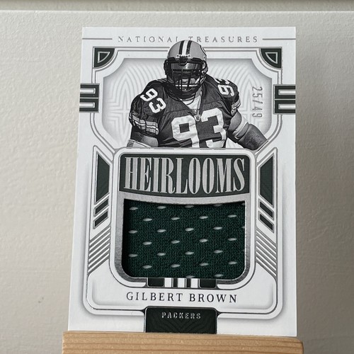 2022 Panini National Treasures Gilbert Brown JERSEY RELIC #/49 Packers ...