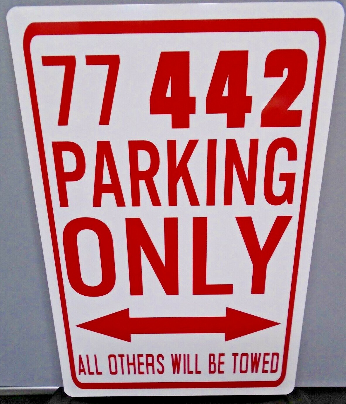 1977 77 442 PARKING ONLY OLDS Metal Street Sign Cutlass W30 W31 400 403 ...