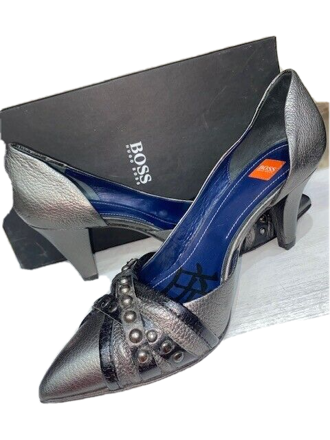 HUGO BOSS Chaussure Chaussures Avec Talon Femme Gris Abrasif Taille Ue ...