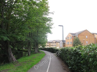 Photo 6x4 Wandle Trail near Beddington Corner Mitcham At this point the ...
