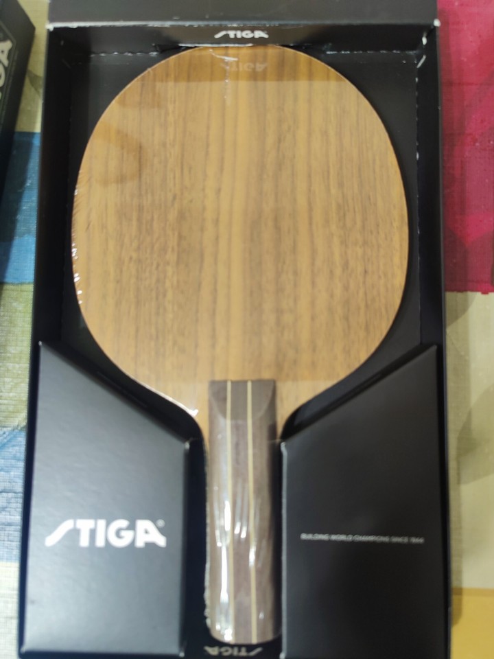 Stiga Table Tennis Blade - Intensity Carbon Straight Handle - Used one ...