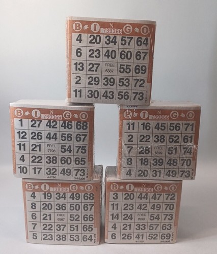 2500 PAPER Bingo Cards 1 Square On Single Sheets | eBay