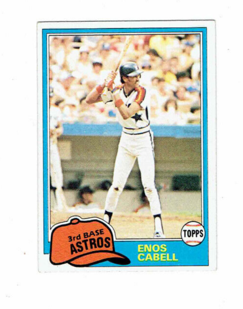 Enos Cabell Houston Astros 3B #45 Topps 1981 #Baseball Card | eBay