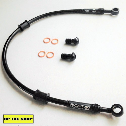 YAMAHA FZ 09 Non ABS 2014-15 VENHILL s/steel braided brake line hose ...
