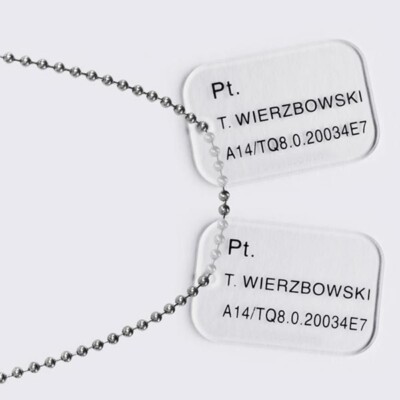HCG Aliens Wierzbowski Colonial Marines Dog Tags Prop Replica NEW ...