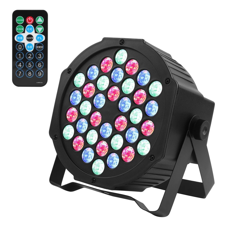 4Pack 36 LED RGB Stage Lighting PAR Light DMX Beam Party DJ Disco Ball ...