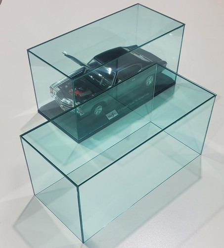 1 Green Glass Acrylic Model Cover 1:18 Diecast Car Accessories fits ...