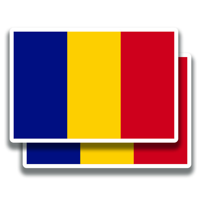 CHAD NATIONAL FLAG DECAL 2 Stickers Bogo For Car Bumper Truck 4x4 | eBay