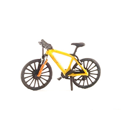 ZD 1:64 Painted Figure Model ature Resin Diorama Mountain Bike Bicycle ...