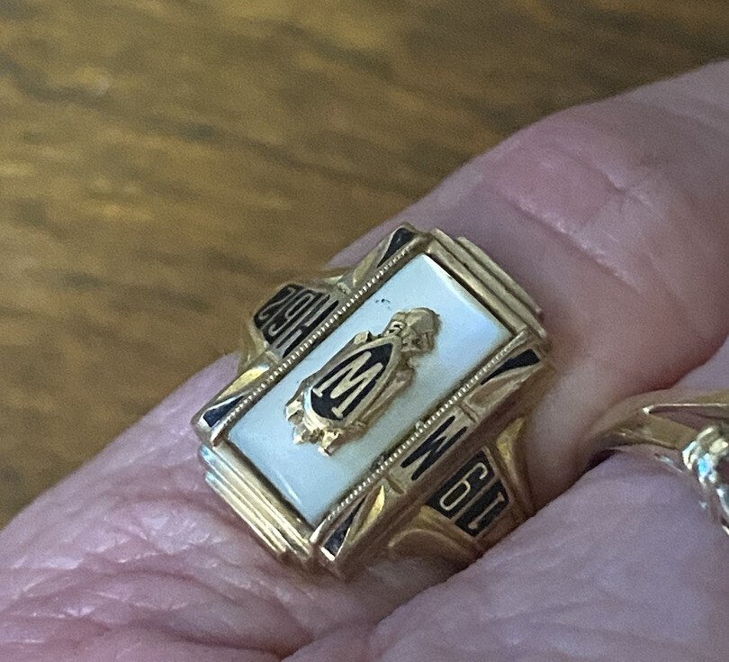 Vintage Terryberry 10k 1962 Class ring sz 4.5 | eBay