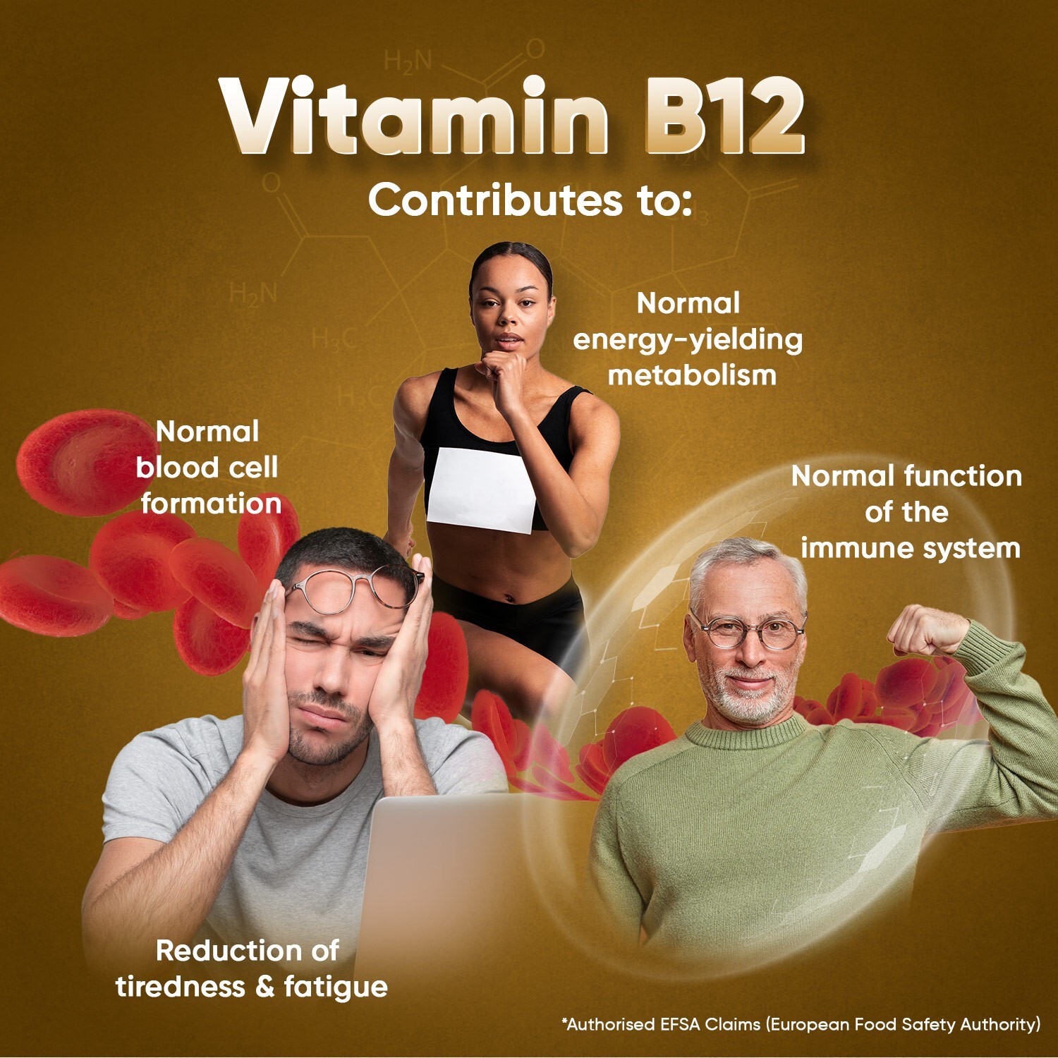 Vitamin B12 - 450 Tablets - Immune system, tiredness & fatigue - 1 ...