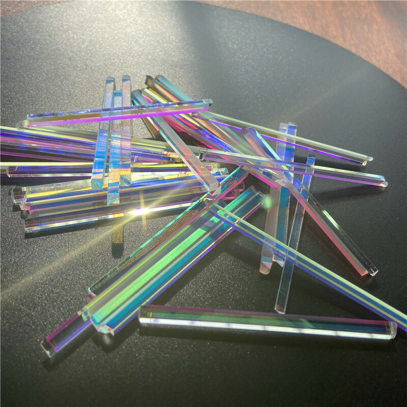 10pcs Defective Long Prism Optical Glass Physics Decorative Prism for ...