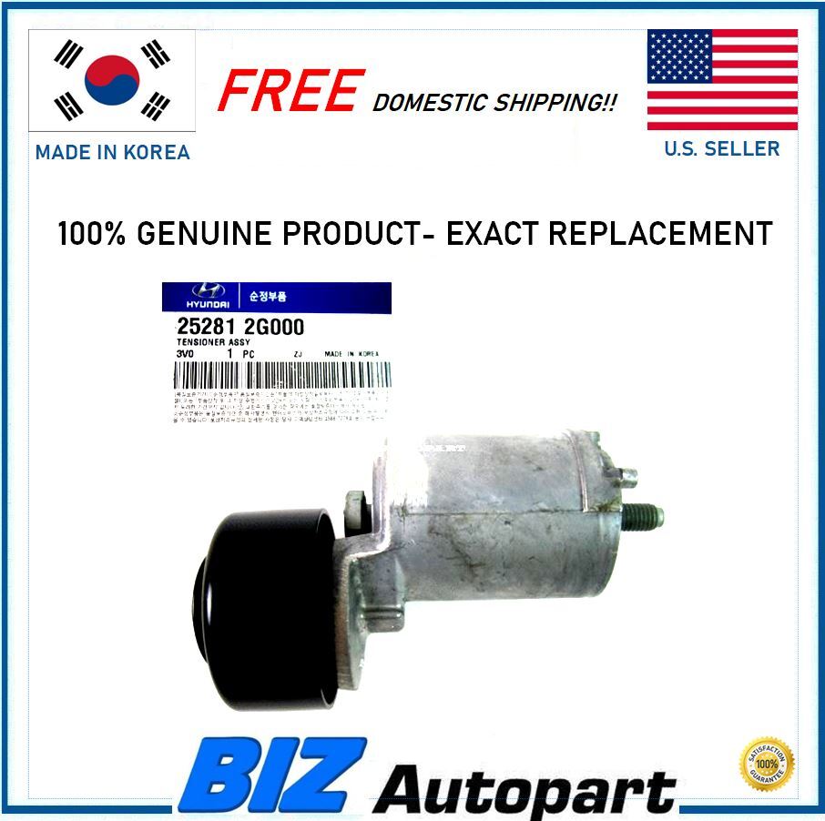GENUINE SERPENTINE TENSIONER FOR 2014-2016 HYUNDAI 2014-2017 KIA OE ...