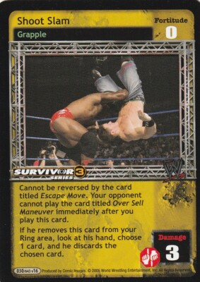 WWE: Shoot Slam (SS3) [Played] card type Grapple Raw Deal Wrestling WWF ...