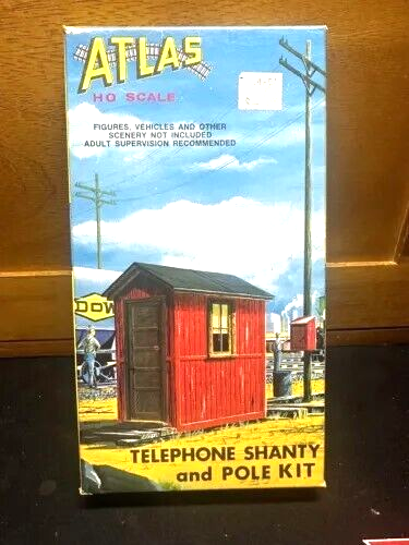 Vintage HO Scale Atlas 705 Telephone Shanty & Pole NEW IN BOX | eBay