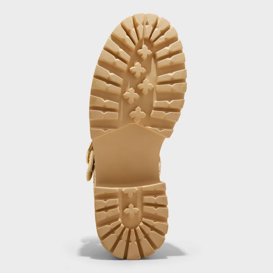 Women’s Elide Raffia Fisherman Platform Heels 6.5 Tan – New With Tags ...