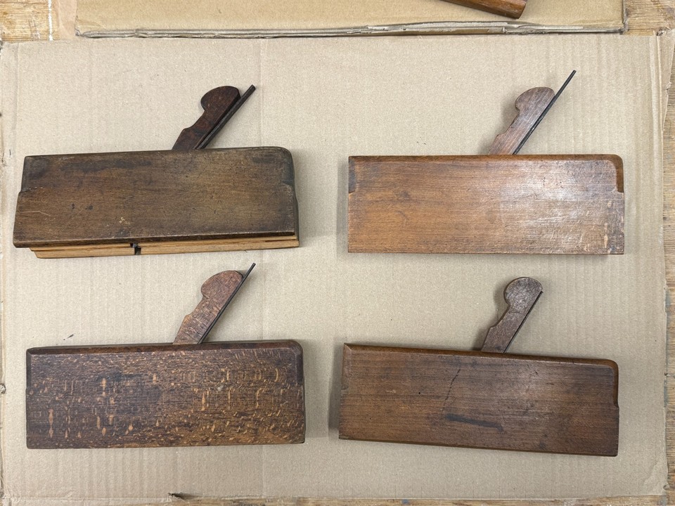 Profiled Moulding Planes x 4 Wood Plane Woodworking Tool Antique ...