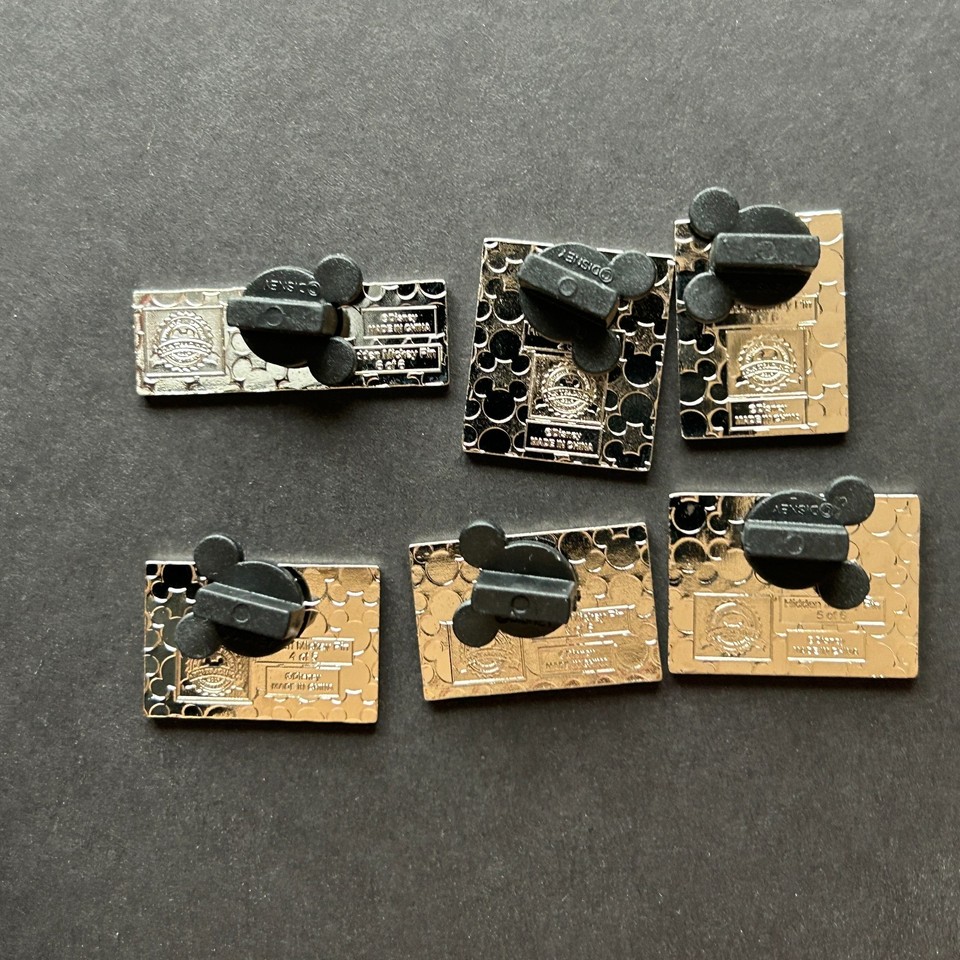 WDW - Stylized Attractions Set Hidden Mickey 2019 6 PINS ONLY Disney ...