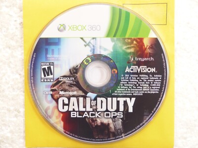 Call of Duty: Black Ops [1, Original] (XBOX 360, 2010) Game Disc Only ...