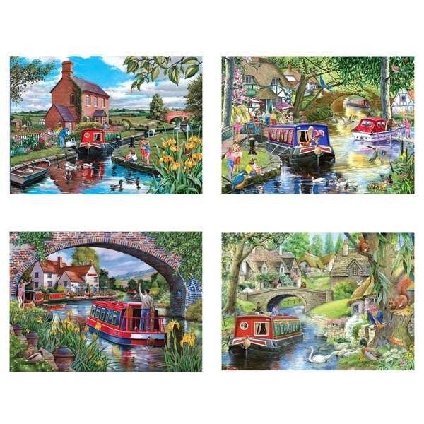 Narrowboat Canal Boat Jigsaw Puzzle by House of Puzzles Choice of Scene ...