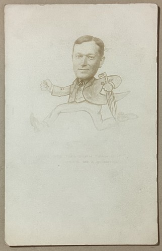 Man Caricature Real Photo Riblet's Studio Vintage RPPC Postcard ...
