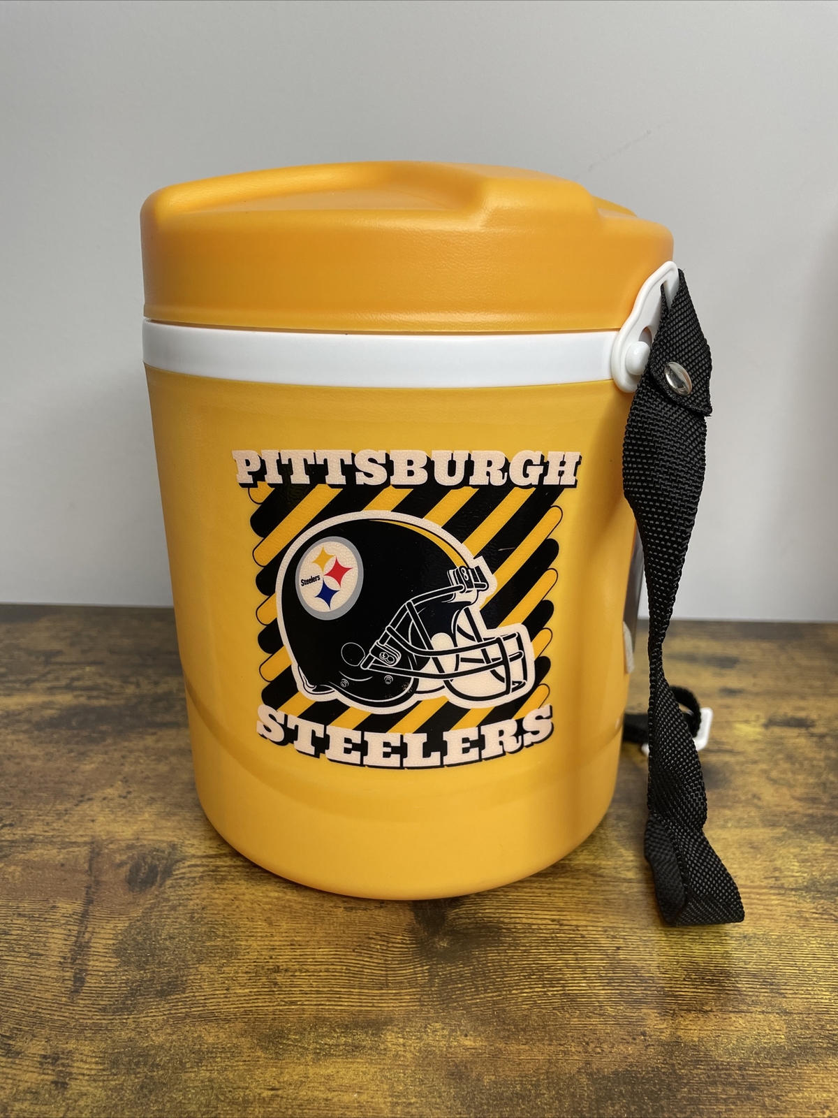 Pittsburgh Steelers NFL 63 Oz Thermal Food Container Jar w/ Strap Black ...