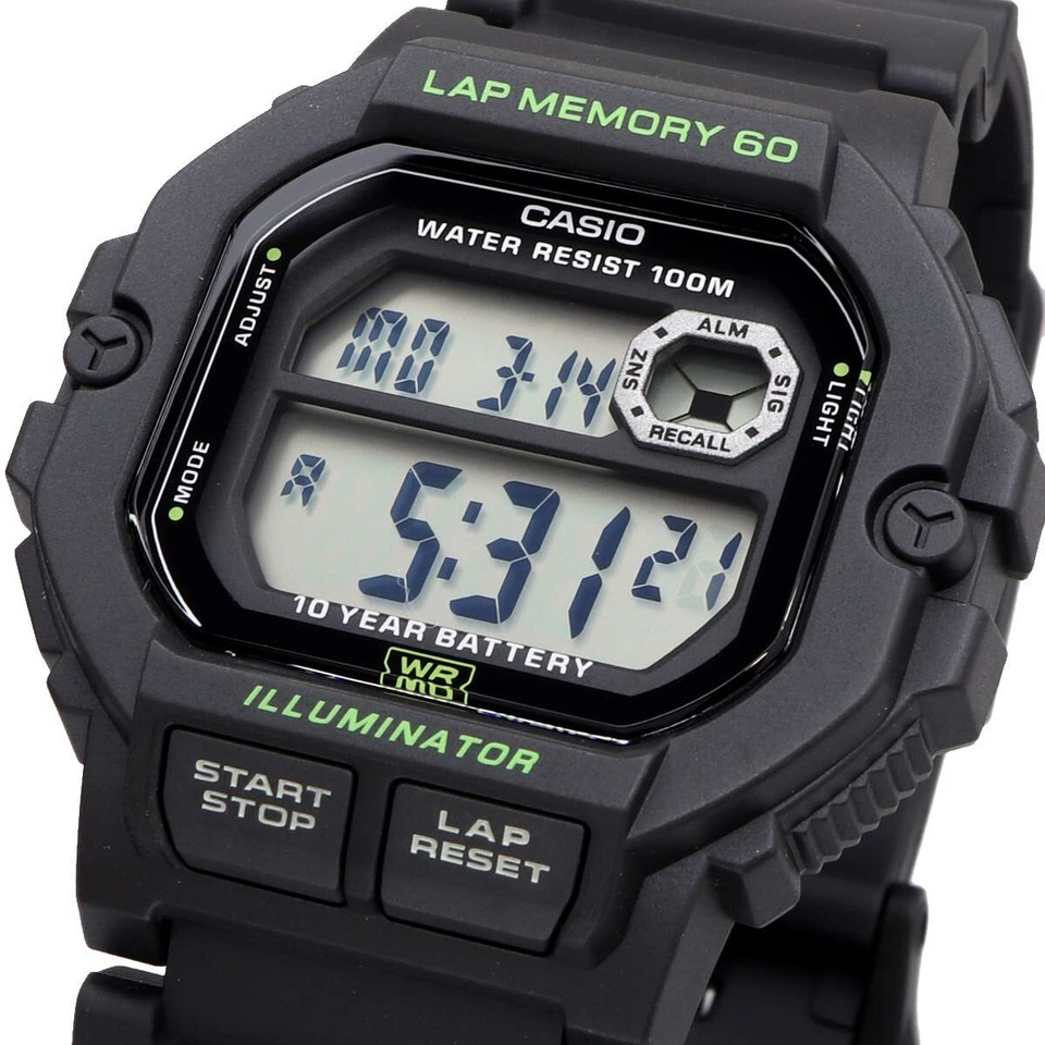 CASIO Sports Gear Digital Men's Watch WS-1400H-1AV | eBay