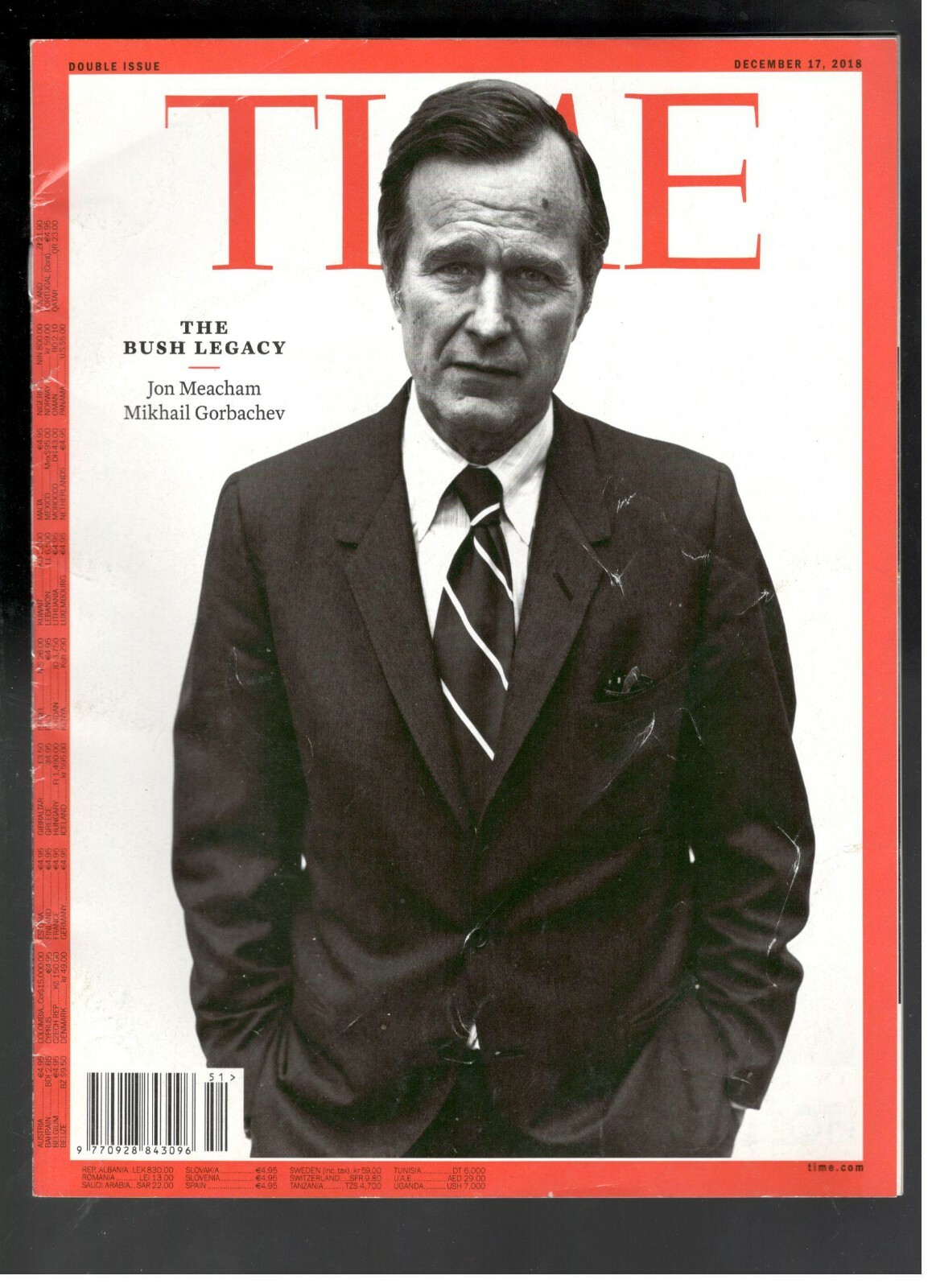 Time Magazine December 17, 2018 the Bush Legacy John Meacham Mikhail ...