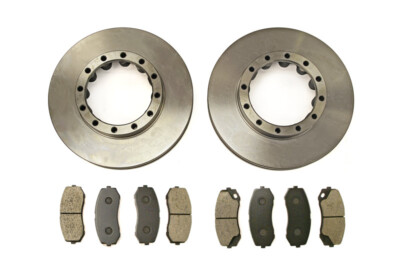 Rear Brake Discs & Brake Pads For Mitsubishi Canter / Fuso FE85 7.5T ...