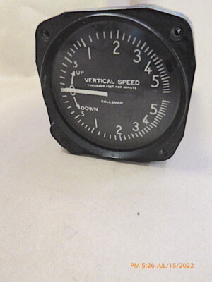 Kollsman VSI, Rate of Climb Indicator, PN 731KN-02 (L22) | eBay